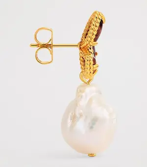 Zimmermann Pearl Bloom Drop Earrings