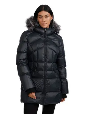 Pajar Ares Fixed Hood Puffer With Fixed Bib - Black