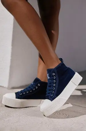 ANDREA GOMEZ Olivia High-top Sneakers - Blue