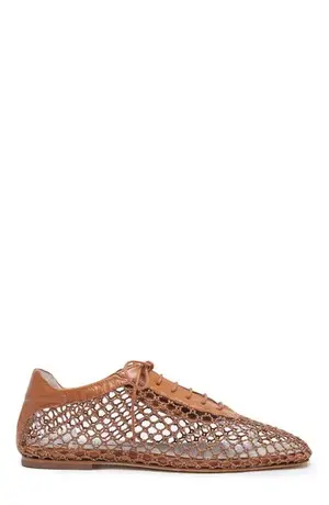 ANDREA GOMEZ Antonia Mesh Flat - Camel