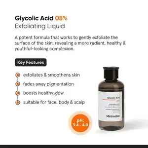 MINIMALIST Glycolic Acid 08% Exfoliating Liquid