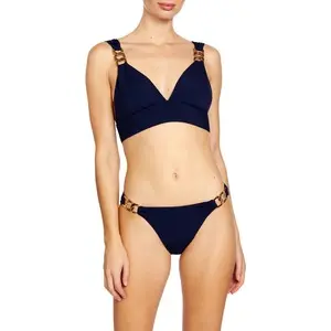 Robin Piccone Robin Piccone Jane Chain Bikini Bottom Navy