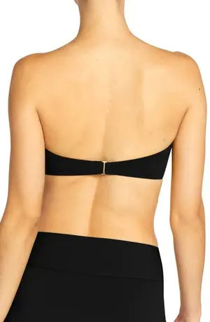 Robin Piccone Ava Strapless Bikini Top - Black