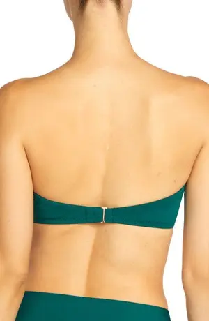 Robin Piccone Ava Strapless Bikini Top - Malachite