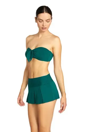 Robin Piccone Ava Strapless Bikini Top - Malachite