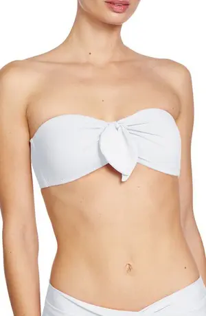 Robin Piccone Ava Strapless Bikini Top - White