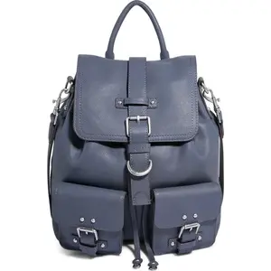 AIMEE Saddle Up Leather Backpack - Soft Ink