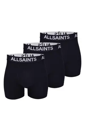 ALLSAINTS 3-pack 5-inch Contour Pouch Boxer Briefs - Black