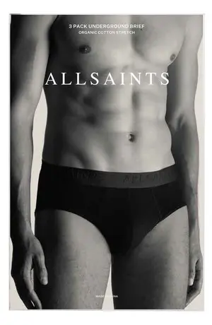 ALLSAINTS 3-pack Contour Pouch Briefs