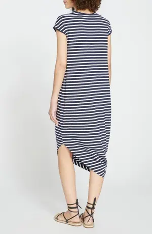 Universal Standard Geneva Dress - Midnight/white Stripe