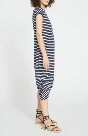 Universal Standard Geneva Dress - Midnight/white Stripe