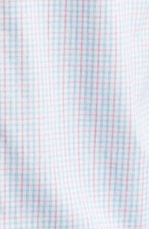 Johnnie-o Koby Gingham Performance Button-down Shirt - Maliblu
