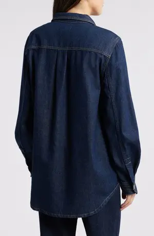FRAME The Trapunto Denim Overshirt