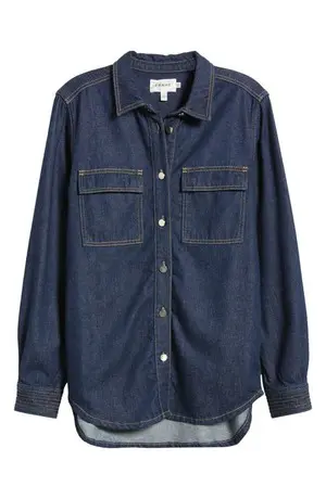 FRAME The Trapunto Denim Overshirt