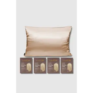 LUCE Silky Satin Pillowcase Bundle - Champagne