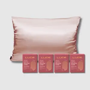 LUCE Silky Satin Pillowcase Bundle - Pink