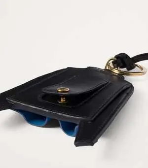 Miu Miu Leather Shirt Keychain - Turquoise