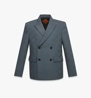 Mcm Lauretos Jacquard Wool Jacket