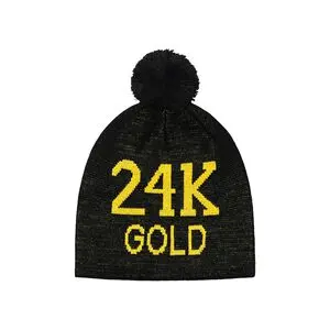 Supreme 24k Gold Beanie - Black