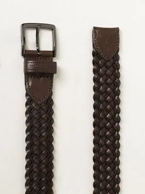 Paul & Shark Braided Belt - Brown
