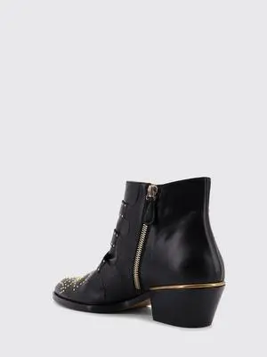Chloé Buckled Ankle Boots - Black