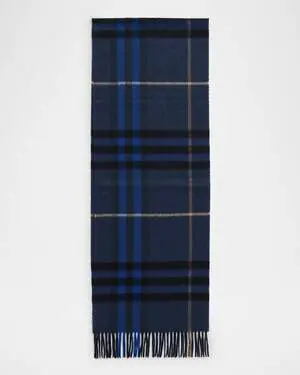 Burberry Cashmere Giant Check Scarf Midnight
