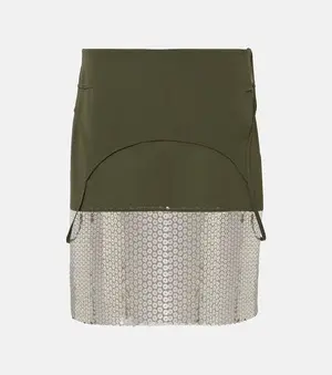 Attico Sequined Midi Skirt