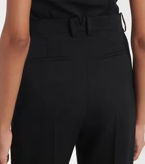 Saint Laurent Tailored Wool Tuxedo Pants
