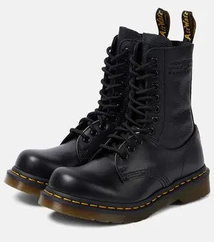 MAISON MARGIELA X Dr. Martens 1490 10-eye Leather Combat Boots