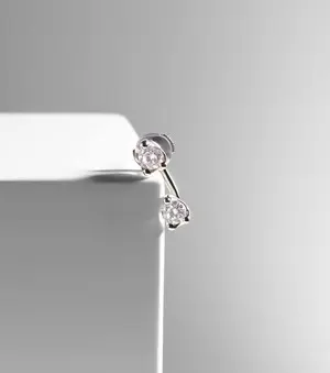 ANITA KO 18kt White Gold Single Earring With Diamonds