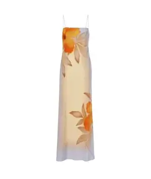 SIR. Serene Printed Silk Slip Dress
