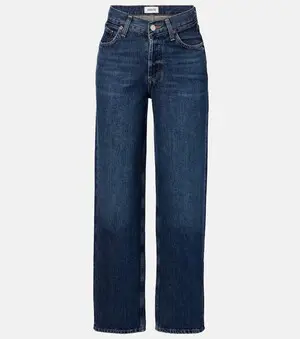 AGOLDE V-waist Baggy Straight Jeans - Blue