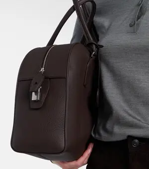 THE ROW India 15.75 Leather Tote Bag - Brown