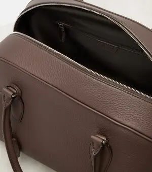 THE ROW India 15.75 Leather Tote Bag - Brown