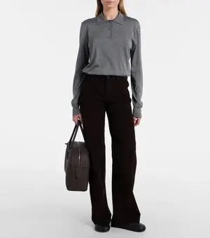 THE ROW India 15.75 Leather Tote Bag - Brown