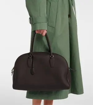 THE ROW India 15.75 Leather Tote Bag - Brown