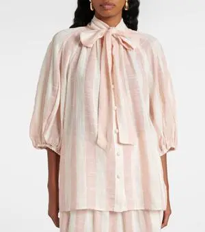Zimmermann Acacia Striped Blouse