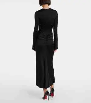 Victoria Beckham Gathered Midi Dress