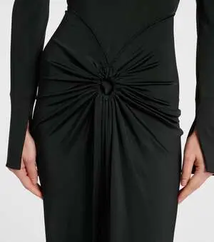 Victoria Beckham Gathered Midi Dress
