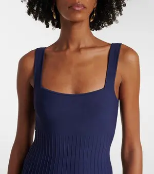 Staud Ellison Pleated Midi Dress