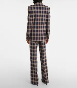 Etro Checked Wool Blazer