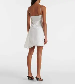 Sir The Label Rosalia Ramie Wrap Mini Dress