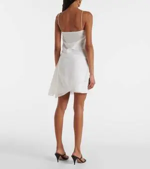 SIR. Rosalia Ramie Wrap Mini Dress