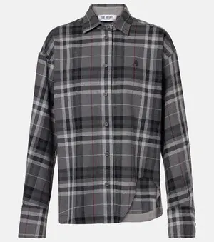 Attico Plaid Cotton-blend Shirt