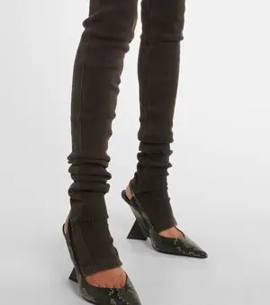 Attico Cotton-blend Leggings