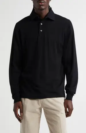 Thom Sweeney Spread Collar Polos For Men