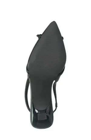 French Connection Buckled Slingback Kitten Heel - Black