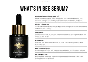 INTOXICATED COSMETICS Bee Serum | 1 Fl.oz./30ml | Boosts Blood Circulation, Promotes Collagen Production