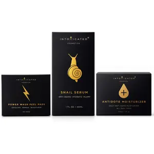 INTOXICATED COSMETICS Hydration Bundle Snail Serum, Power Wash Peel Pads