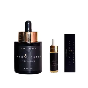 INTOXICATED COSMETICS Snail Serum + Mini Snail Serum | Full Fl Oz/ 30 Ml & Travel |hydrating & Anti-aging Skincare Treatment - None